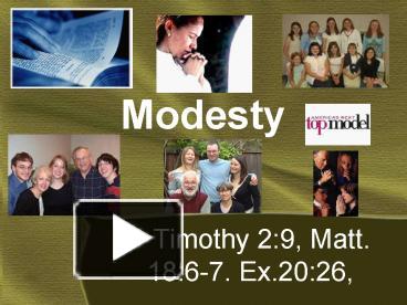 Modesty presentation | free to view