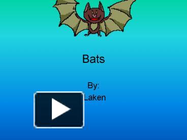 PPT – Bats PowerPoint presentation | free to view - id: 239658-NTJkN