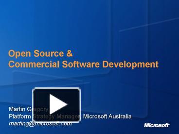 PPT – Open Source PowerPoint presentation | free to view - id: 23a09f-YmU3Z
