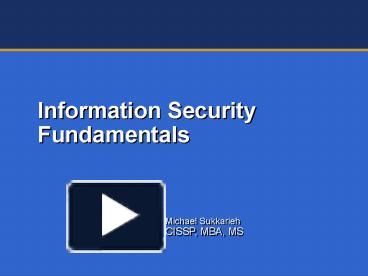 PPT – Information Security Fundamentals PowerPoint presentation | free ...