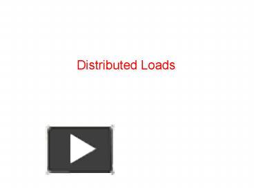 PPT – Distributed Loads PowerPoint presentation | free to view - id ...