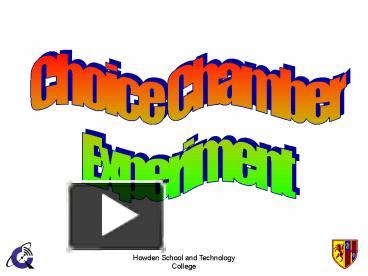 Choice Chamber presentation | free to view