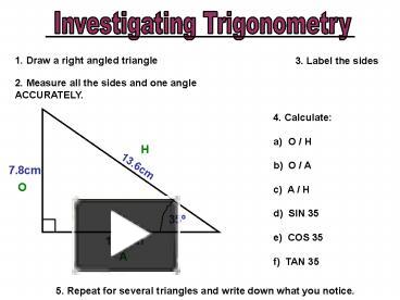 PPT – Investigating Trigonometry PowerPoint presentation | free to view ...