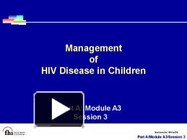 PPT – Part A: Module A3 PowerPoint presentation | free to view - id ...