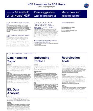 Why do I want to know about HDF and HDFEOS presentation | free to download