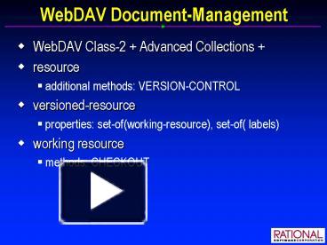 PPT – WebDAV DocumentManagement PowerPoint presentation | free to ...