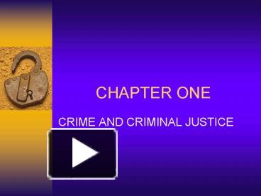 PPT – CHAPTER ONE PowerPoint presentation | free to view - id: 23ea06-YzA2M