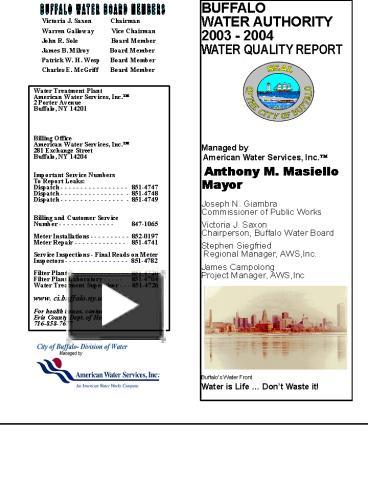 BUFFALO presentation | free to view