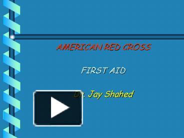 AMERICAN RED CROSS presentation | free to view