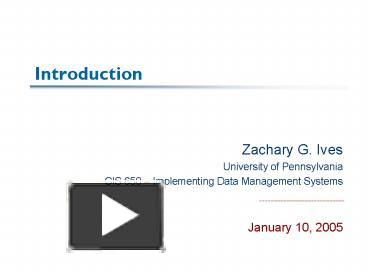 PPT – Zachary G' Ives PowerPoint presentation | free to download - id ...