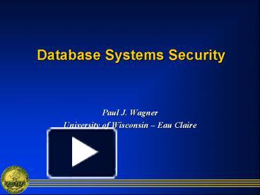 Database Systems Security presentation | free to view