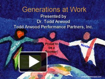Generations at Work presentation | free to view