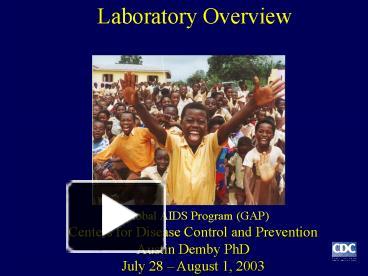 PPT – Laboratory Overview PowerPoint presentation | free to view - id ...