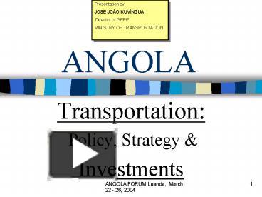 ANGOLA presentation | free to view