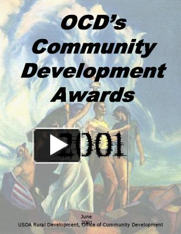 OCDs Community Development Awards presentation | free to view