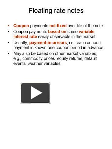 PPT – Floating rate notes PowerPoint presentation | free to view - id ...