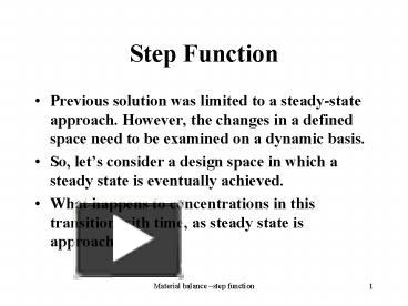 Step Function presentation | free to view