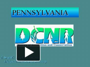 PPT – DCNR Bureau of Recreation and Conservation Grant Program Overview ...
