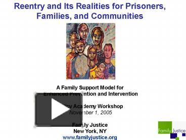 PPT – Reentry and Its Realities for Prisoners, Families, and ...