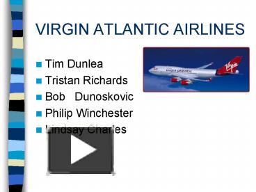 VIRGIN ATLANTIC AIRLINES presentation | free to view