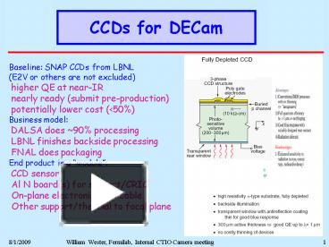 CCDs for DECam presentation | free to download