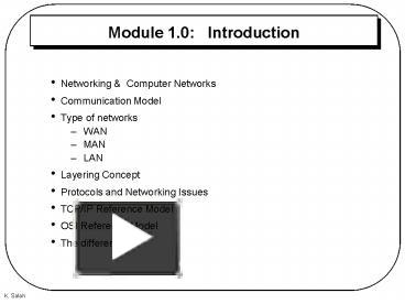PPT – Module 1.0: Introduction PowerPoint presentation | free to ...