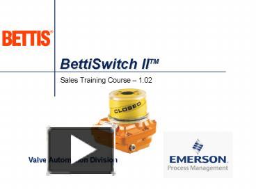 BettiSwitch IITM presentation | free to view
