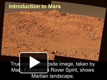 PPT – Mars PowerPoint presentation | free to view - id: 24302-ZGM3Y