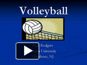 Volleyball presentation | free to view