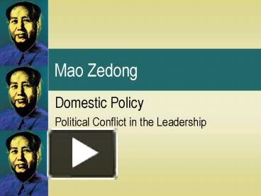 Mao Zedong presentation | free to view