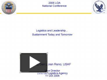 PPT – Maj Gen Loren Reno, USAF PowerPoint presentation | free to view ...