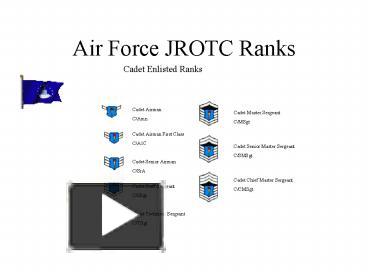 Air Force JROTC Ranks presentation | free to view