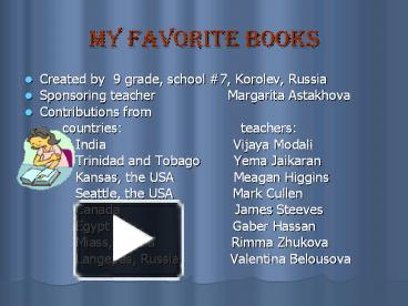 My favorite books presentation | free to view