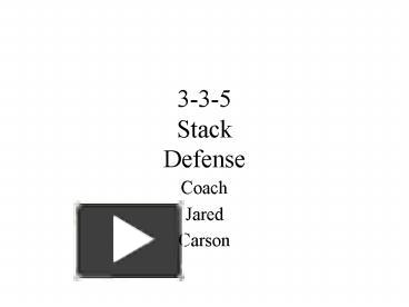 335 Stack Defense presentation | free to view