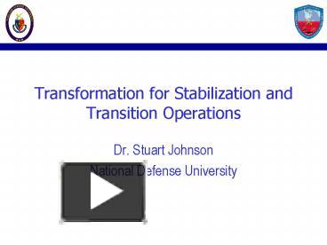 PPT – Transformation for Stabilization and Transition Operations ...
