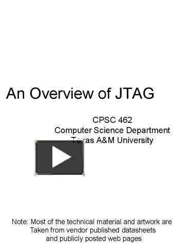 An Overview of JTAG presentation | free to view