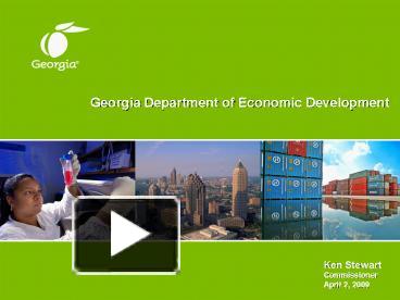 PPT – Georgia Department of Economic Development PowerPoint ...