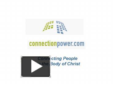 Connecting People presentation | free to view