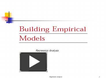 INTRODUCTION TO EMPIRICAL MODELS presentation | free to download