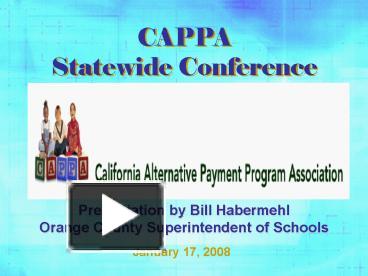 CAPPA presentation | free to view