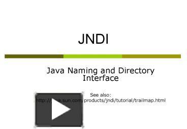 PPT – JNDI PowerPoint presentation | free to download - id: 247b1f-ZDc1Z