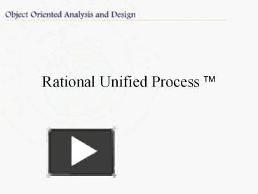 PPT – Rational Unified Process ? PowerPoint presentation | free to view ...