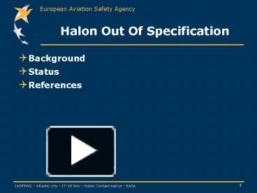 PPT – Halon Out Of Specification PowerPoint presentation | free to ...