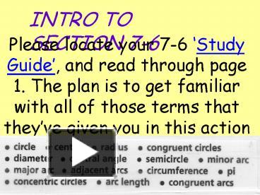 PPT – INTRO TO SECTION 76 PowerPoint presentation | free to view - id ...