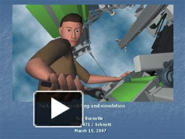 Jack human modeling and simulation presentation | free to view