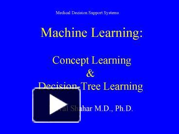 PPT – Machine Learning: Concept Learning PowerPoint presentation | free ...