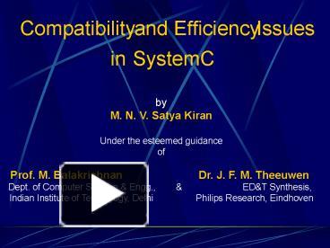 SystemC presentation | free to view