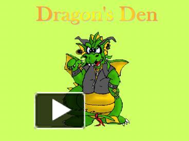 Dragon's Den presentation | free to view