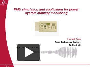 PMU simulation and application for power system stability monitoring ...