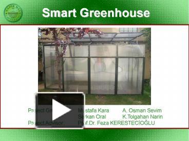 Smart Greenhouse presentation | free to view